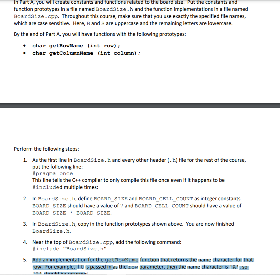 Solved In Part A, you will create constants and functions | Chegg.com
