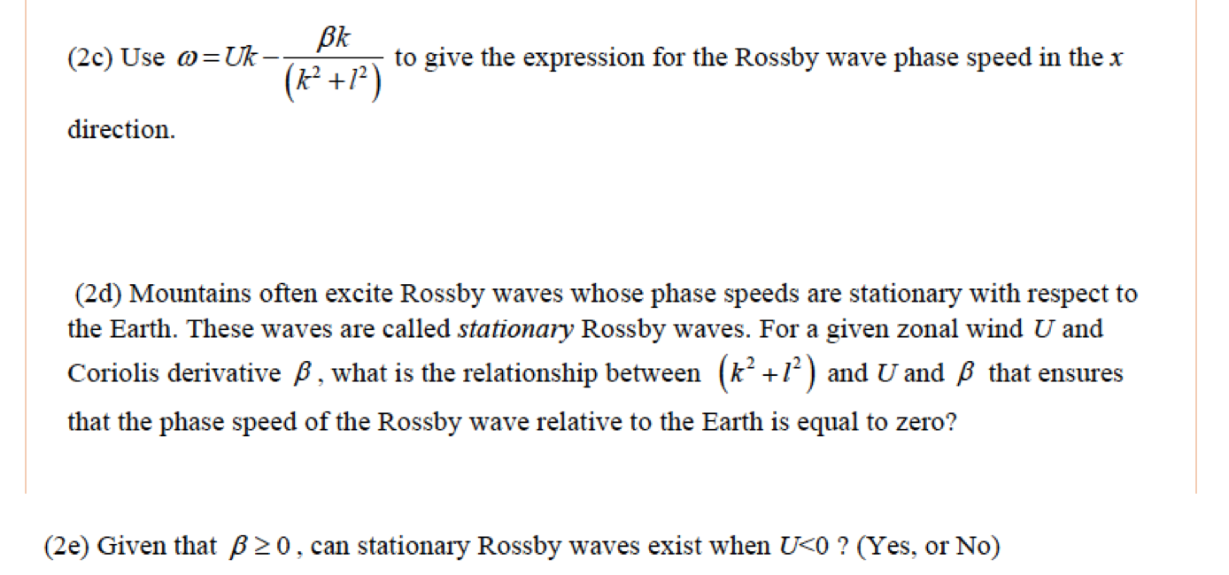 Solved (2c) Use o=UK Bk to give the expression for the | Chegg.com