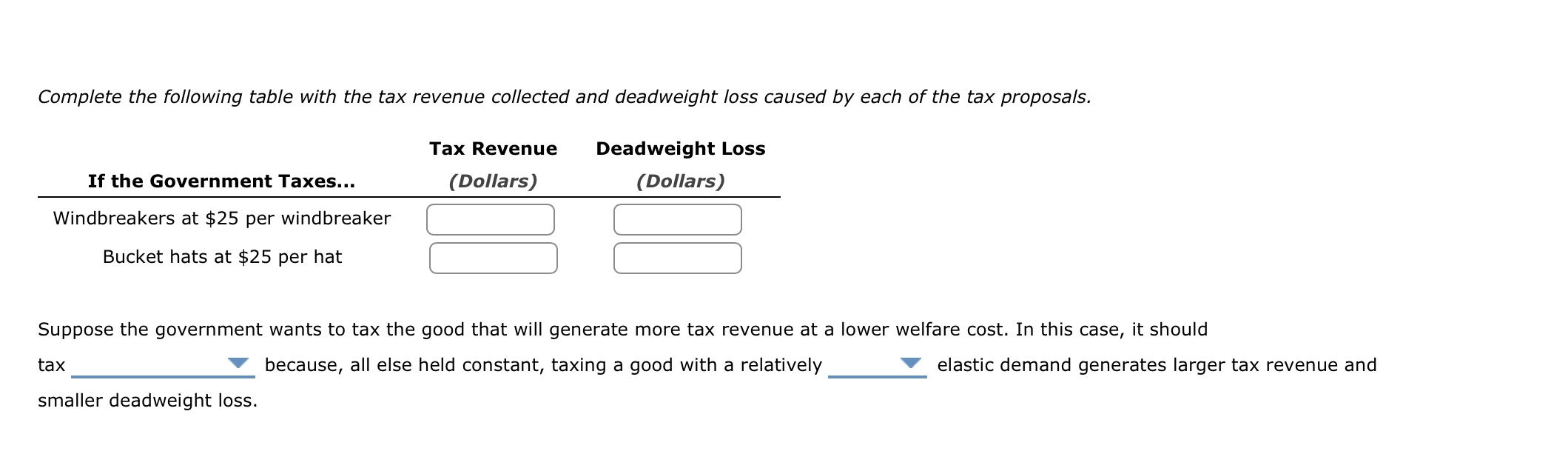 Solved The government is considering levying a tax of $25 | Chegg.com