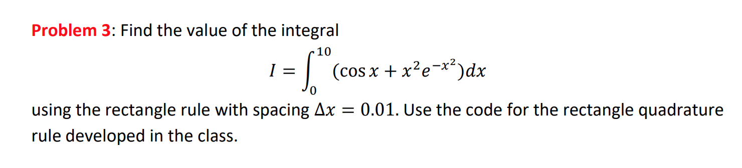 Solved Problem 3: Find the value of the integral 210 I = | | Chegg.com