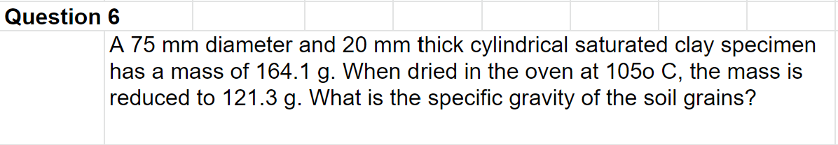 Solved Question 6 A 75 mm diameter and 20 mm thick | Chegg.com