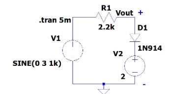 Solved 3.8 Diode Limiter (Clipper) 1. Design the limiter | Chegg.com