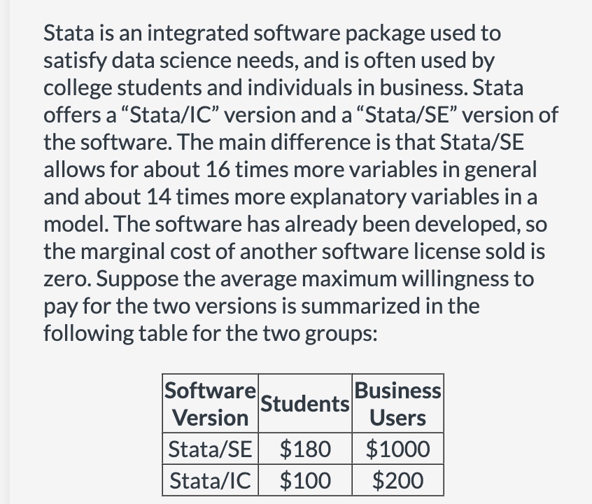 Solved Suppose that based on this information, Stata decides | Chegg.com