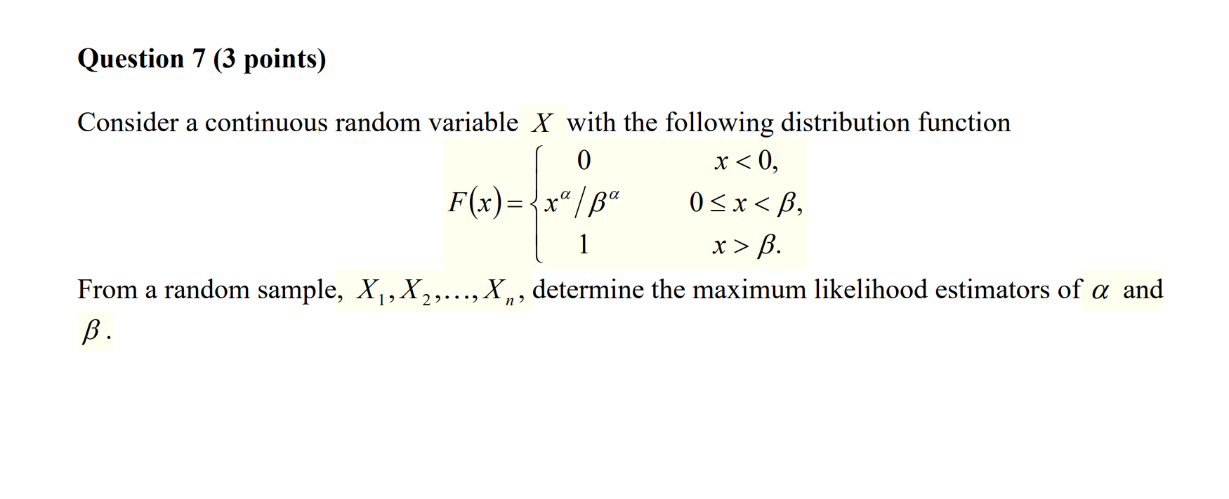 Solved Question 7 (3 points) Consider a continuous random | Chegg.com