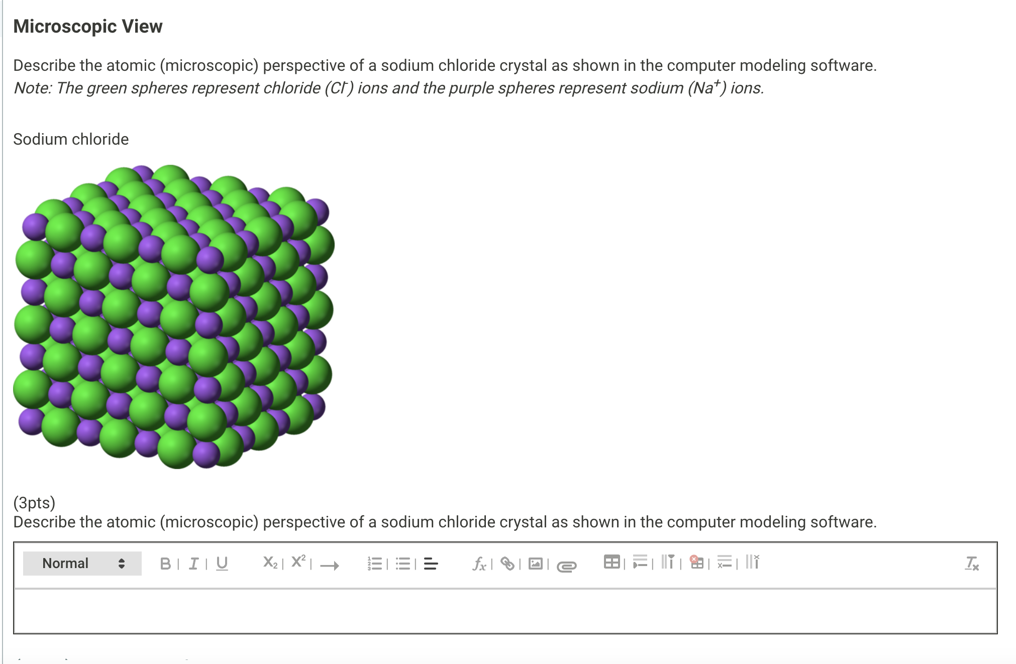 Solved Microscopic View Describe the atomic (microscopic) | Chegg.com