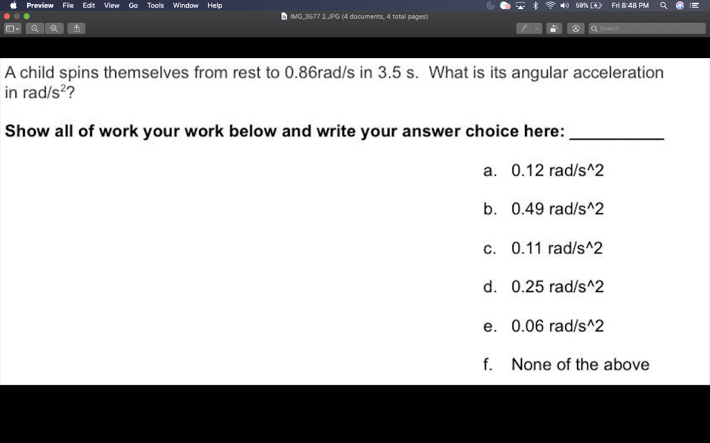 Solved Preview File Edit View Go Tools Window Help 1) 59% | Chegg.com
