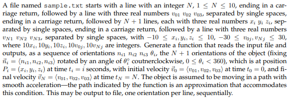 i kindly confuse what sample.txt format will look | Chegg.com