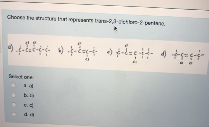 Solved Choose the structure that represents | Chegg.com