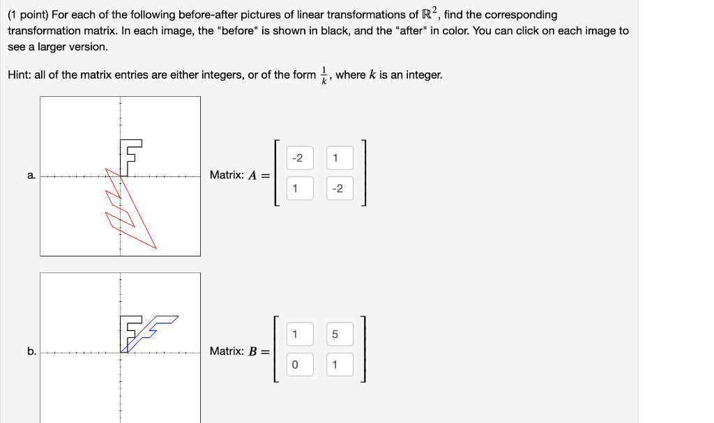 Solved (1 point) For each of the following before-after | Chegg.com