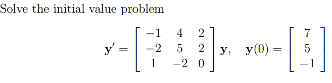 Solved Solve the initial value problem | Chegg.com