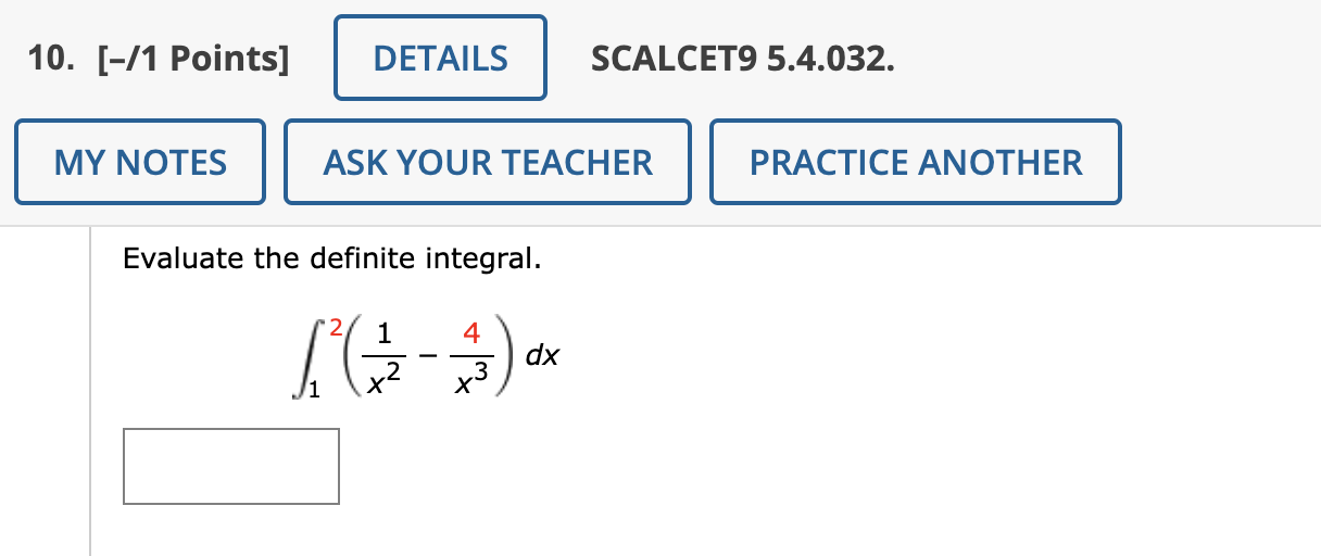 Solved 3. [-/1 Points] SCALCET9 5.3.017. Use part one of the | Chegg.com