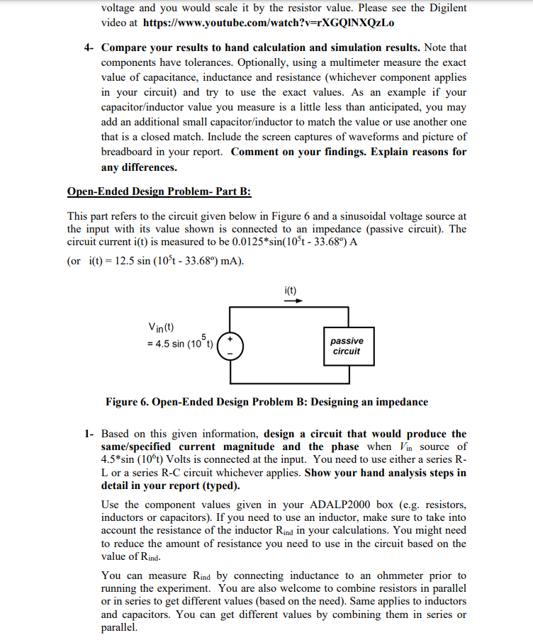 Solved Open-Ended Design Problem- Part A: Referring to the | Chegg.com