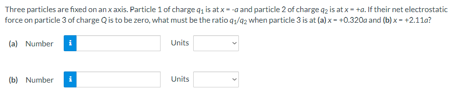 Solved Three particles are fixed on an x ﻿axis. Particle 1 | Chegg.com