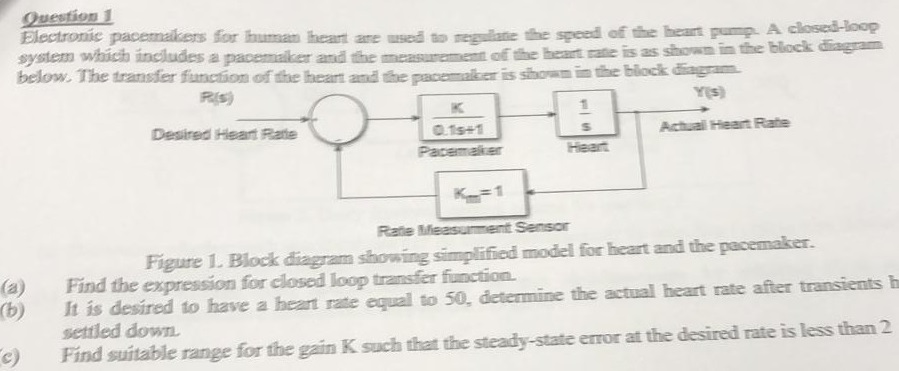 Solved Question 1 Electronic pacemakers for human heart are | Chegg.com