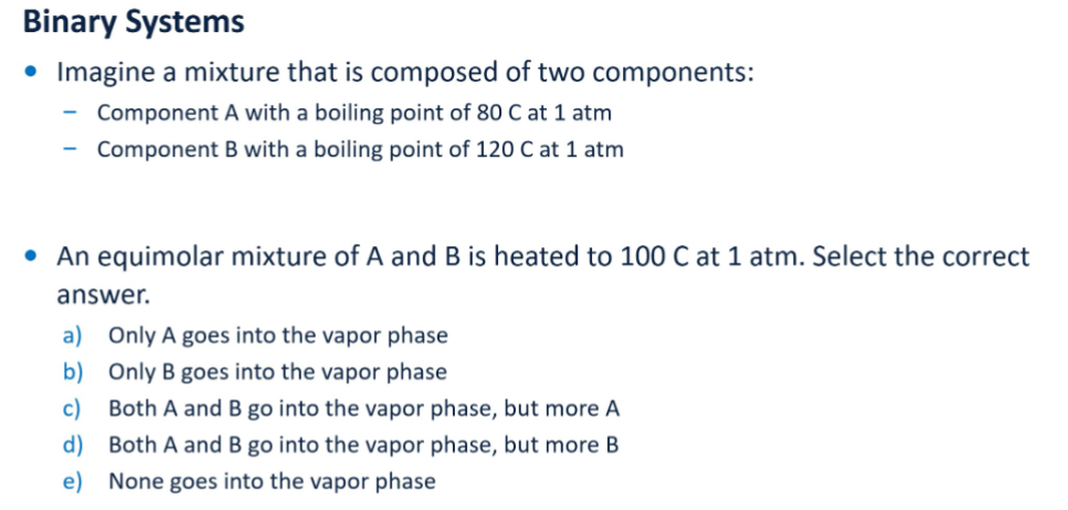 Solved by an EXPERT Binary Systems- ﻿Imagine a mixture that is composed | Chegg.com