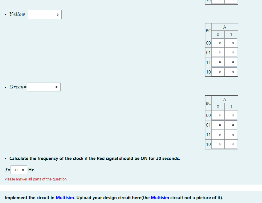 Solved Design a Traffic Light Controller (TLC) digital | Chegg.com
