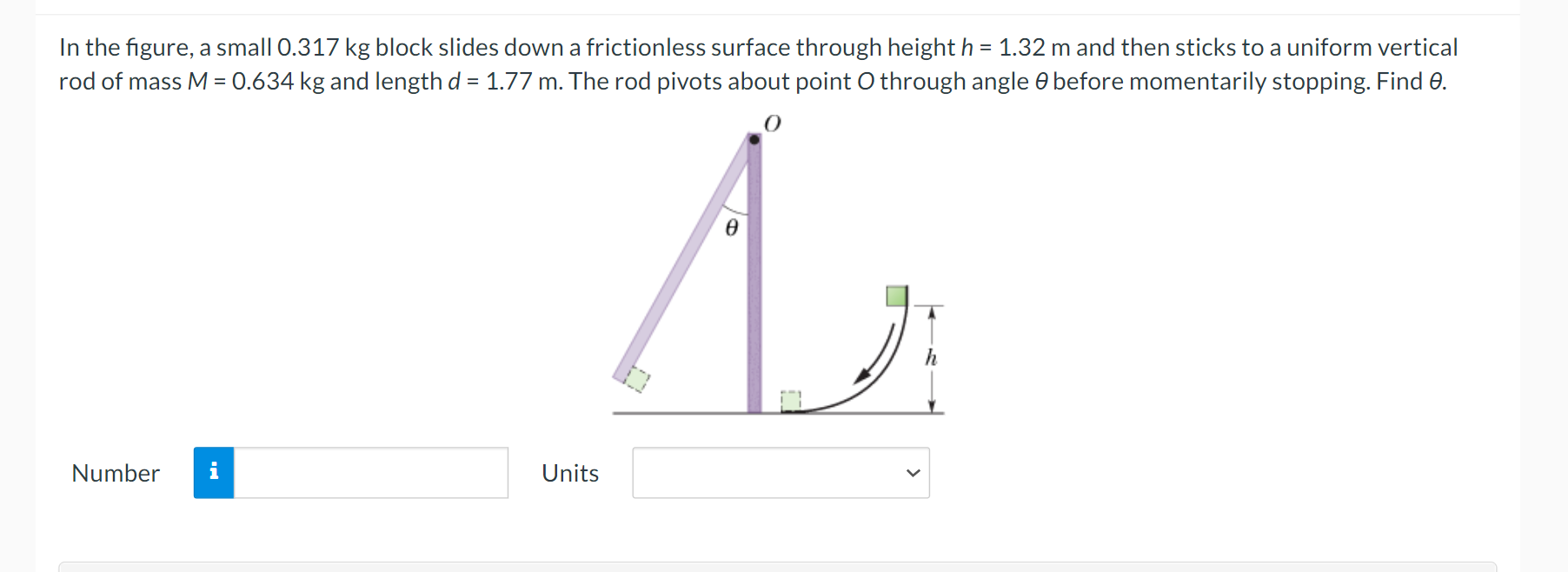 Solved In the figure, a small 0.317 kg block slides down a | Chegg.com