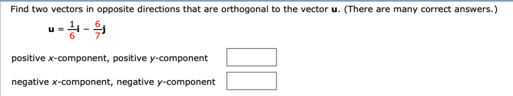 Solved Find two vectors in opposite directions that are | Chegg.com