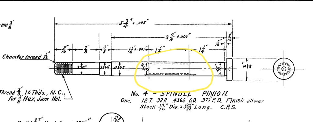 Solved Hiw to draw horizontal threads on a spindle on | Chegg.com