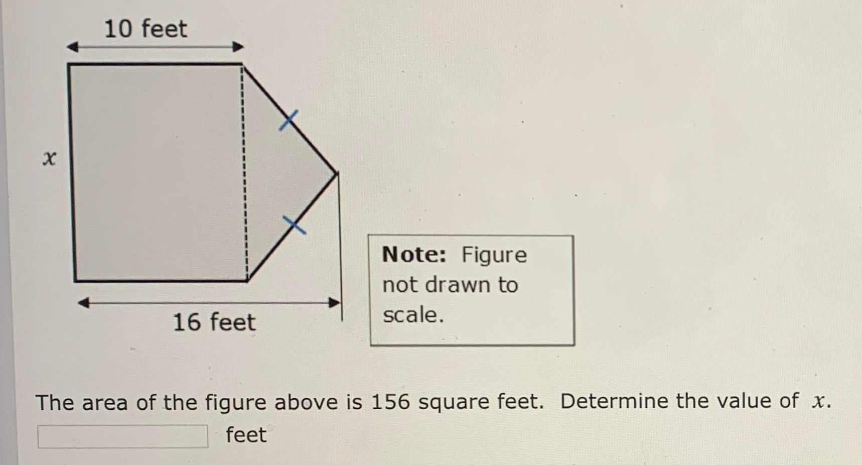 Solved 10 feet Note: Figure not drawn to scale. 16 feet The | Chegg.com Solved 10 feet Note: Figure not drawn to scale. 16 feet The | Chegg.com