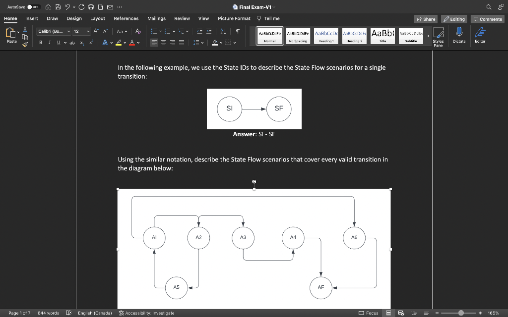 Solved Using the similar notation, describe the State Flow | Chegg.com