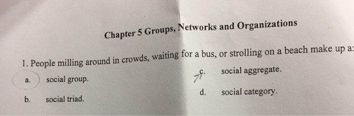 Solved Chapter 5 Groups, Networks and Organizations 1. | Chegg.com