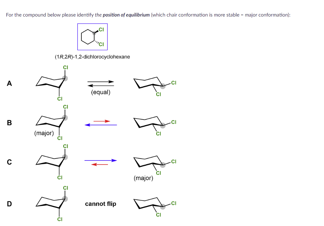Solved For the compound below please choose the correct set | Chegg.com