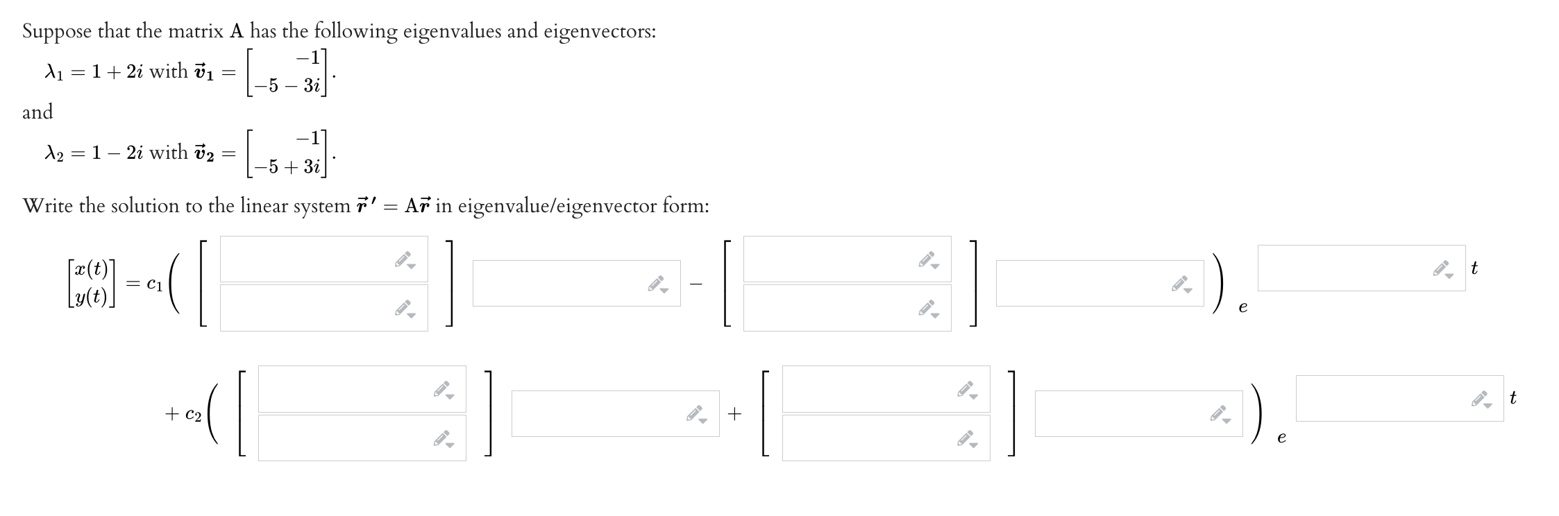 Solved Suppose that the matrix A has the following | Chegg.com
