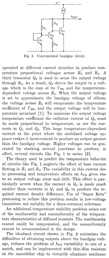 Solved II. CONVENTIONAL CIRCUIT Conventional bandgap | Chegg.com
