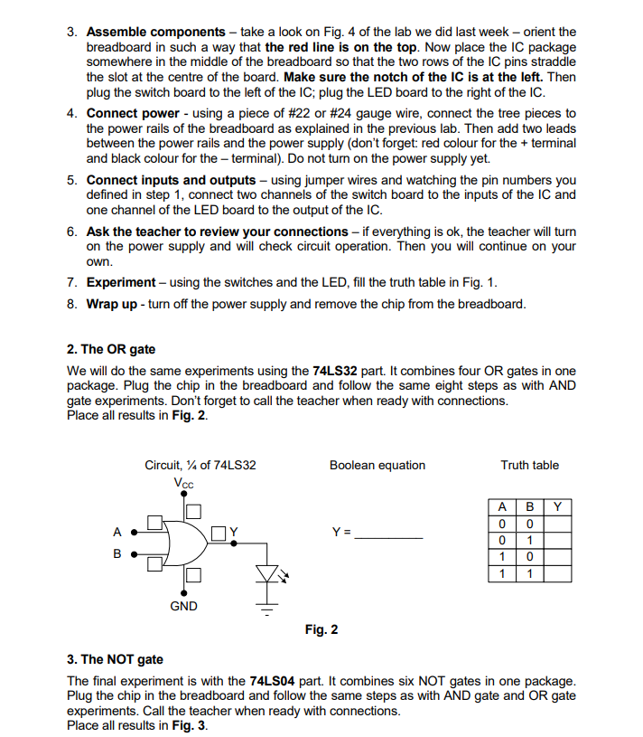 Solved Procedure 1. The AND gate We will start with the | Chegg.com