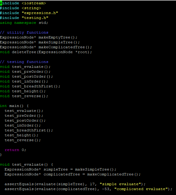 Solved in c++ please implement only the first file below to | Chegg.com