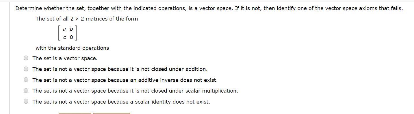 Solved Determine Whether The Set Together With The