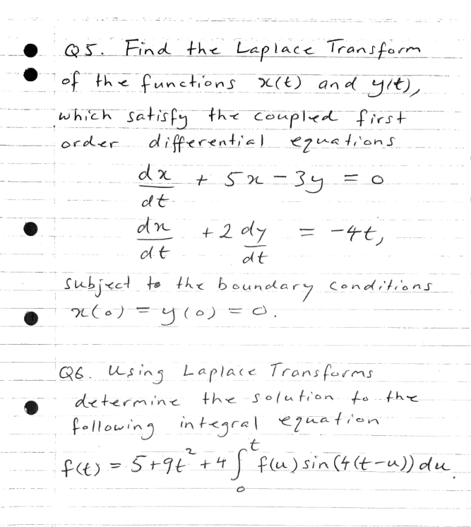 Solved MATH 24 14 Assessment 1 Q. Using tables of Laplace | Chegg.com