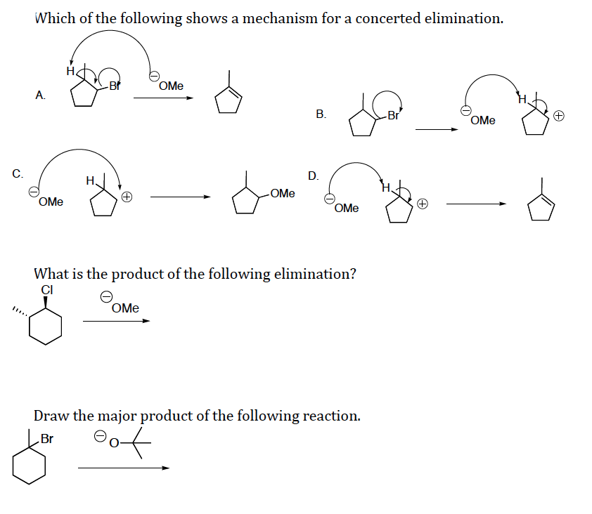 Solved Which of the following shows a mechanism for a | Chegg.com