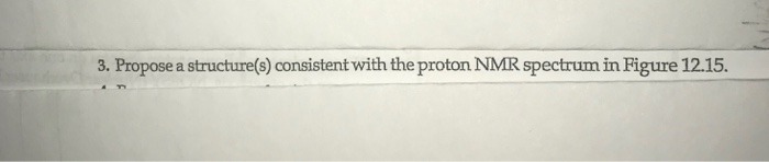 Solved 3. Propose a structure(s) consistent with the proton | Chegg.com