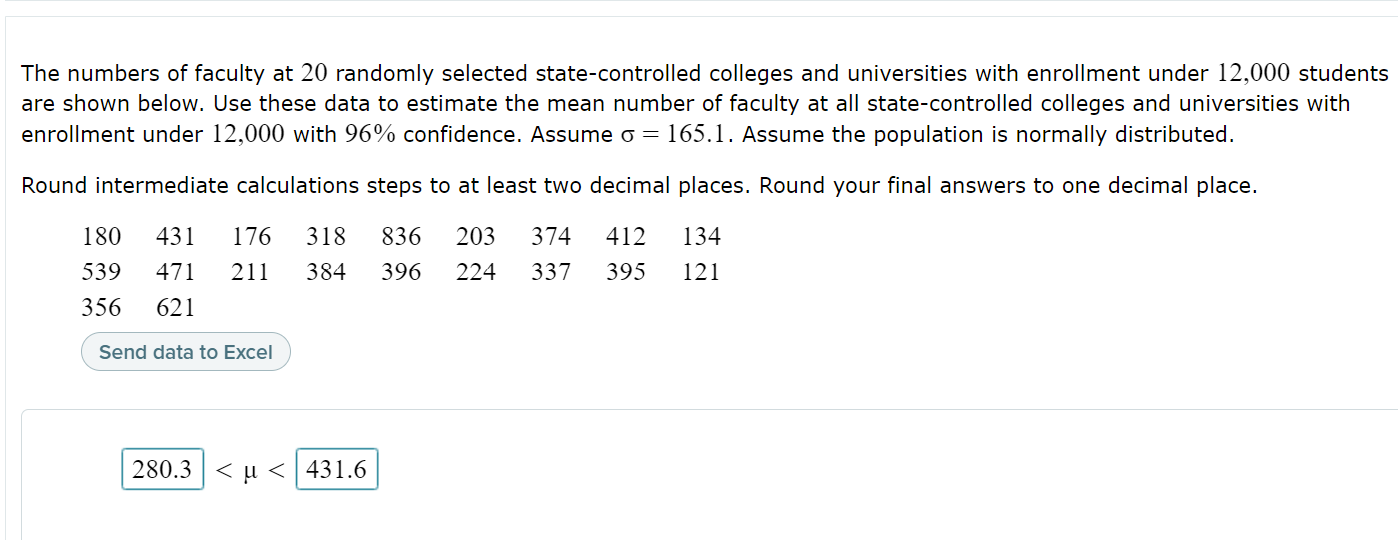 Solved The numbers of faculty at 20 randomly selected | Chegg.com