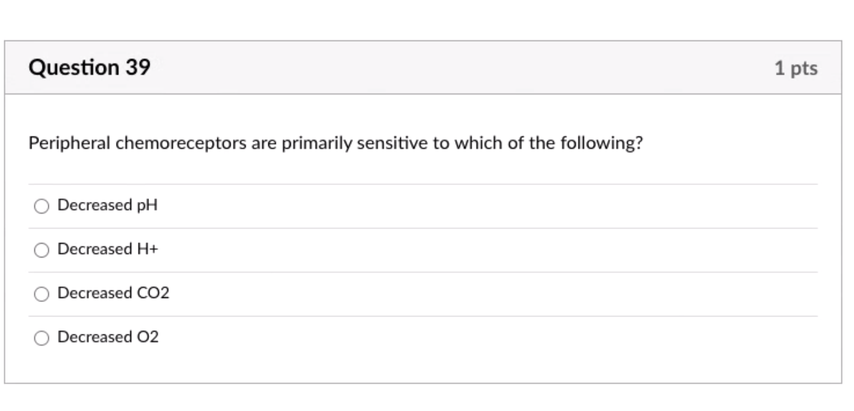Solved Peripheral chemoreceptors are primarily sensitive to | Chegg.com