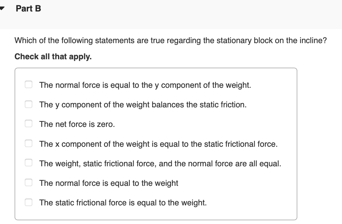 Solved A 20 kg block rests on a variable frictional incline | Chegg.com
