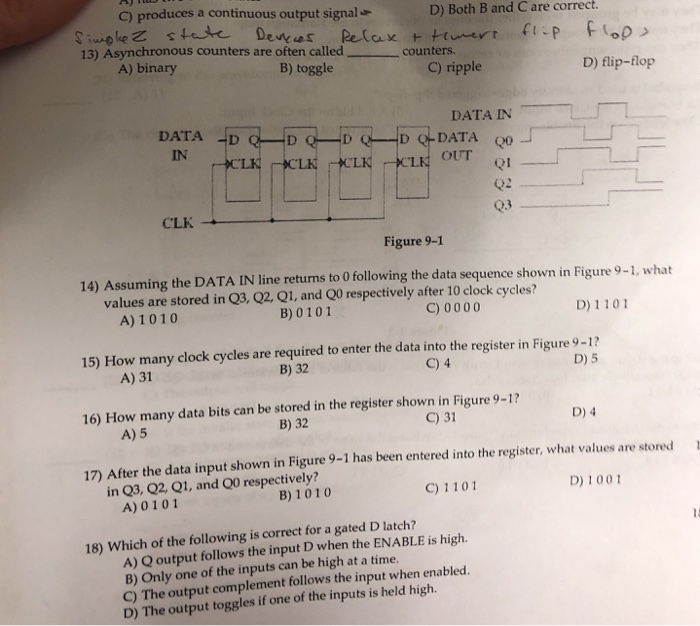 Solved C) produces a continuous output signal- D) Both B and | Chegg.com