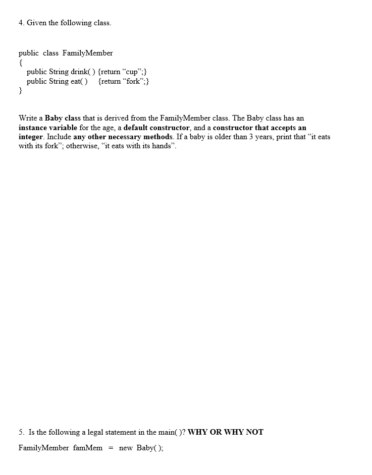 Solved 1. Fill-in the blanks. a) Inheritance represents | Chegg.com