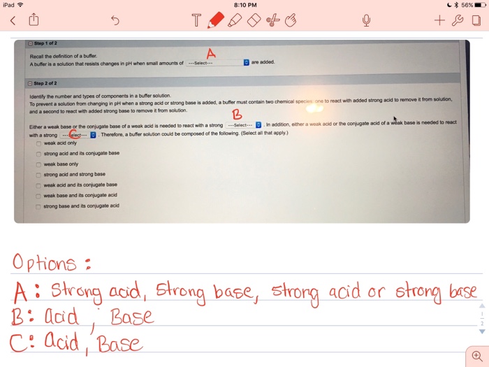 Solved Recall the definition of a buffer. A buffer is a | Chegg.com