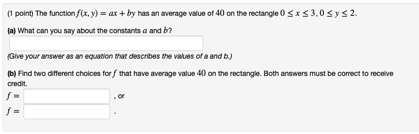 (1 point) Decide, without calculation, if each of the | Chegg.com