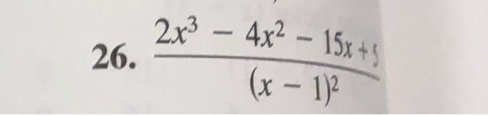 Solved Long Division of Polynomials In Exercises 11-26, use | Chegg.com