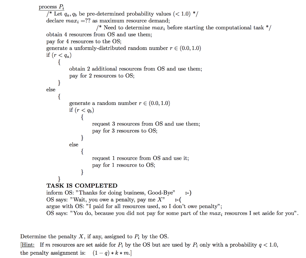 Solved 6. (15 pts) In a deadlock-avoidance algorithm, let | Chegg.com