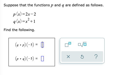 Solved Suppose H(x) = (2x-4). Find two functions f and g | Chegg.com