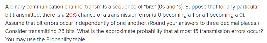 Solved A binary communication channel transmits a sequence | Chegg.com
