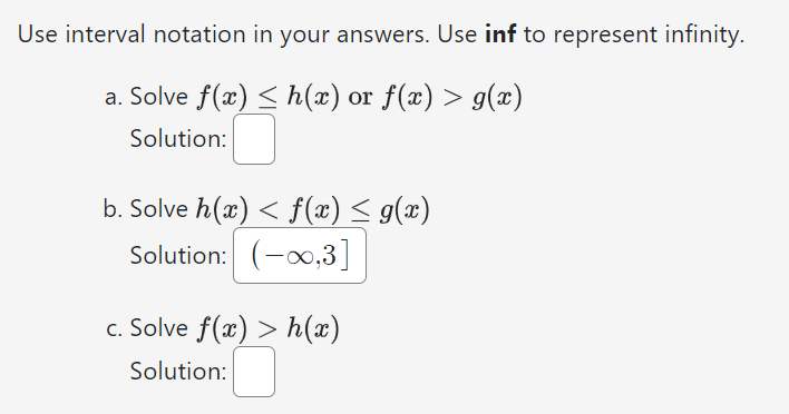 Solved The graphs of 3 functions, f(x),g(x) and h(x) are | Chegg.com