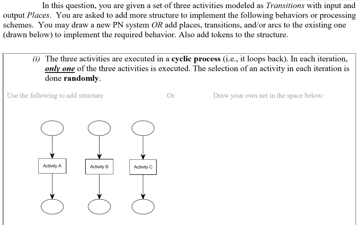 Solved In this question, you are given a set of three | Chegg.com