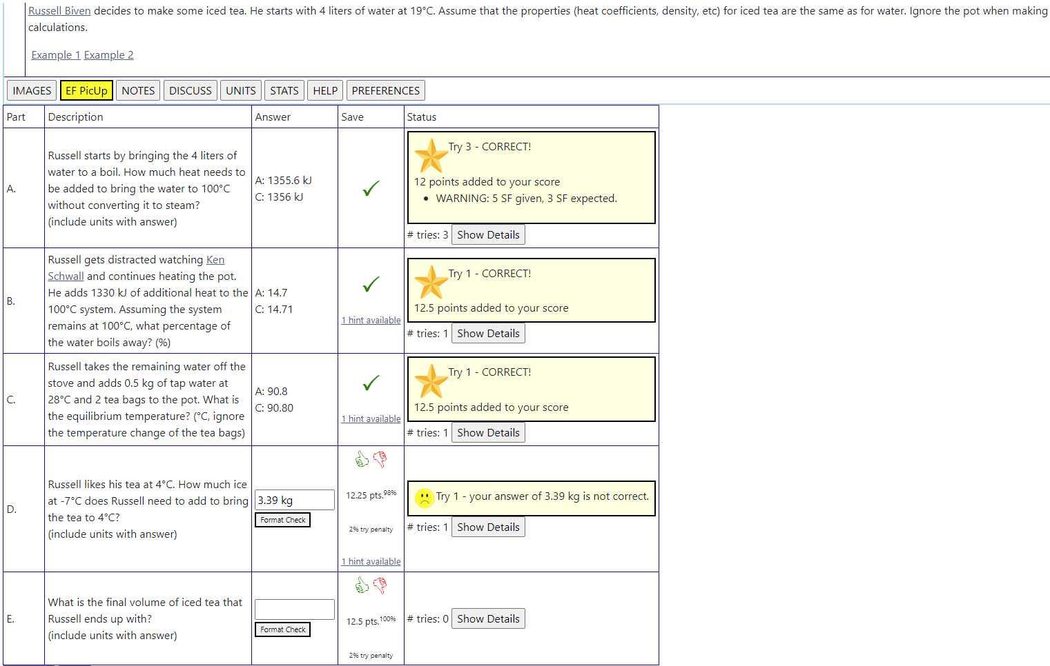 Solved calculations. Example 1 Example 2 | Chegg.com