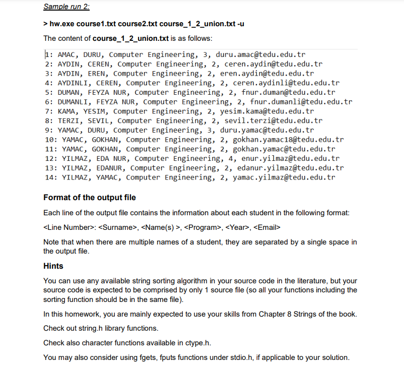 Solved In this assignment, you are going to write a C | Chegg.com